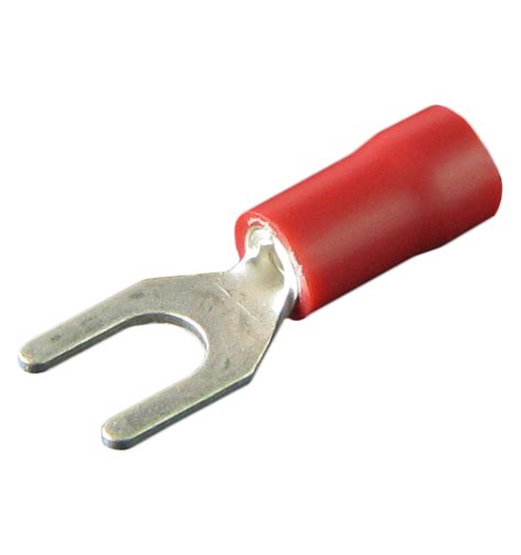 Ct08 100 Red Fork Terminal 4mm Fork I D Qvee Automotive Mining Marine