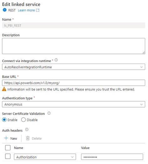 Unable Auhorize Access To REST API End Service With Azure Data Factory With Token Error Status