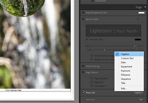 adding captions to exported photo adobe product community 12977325