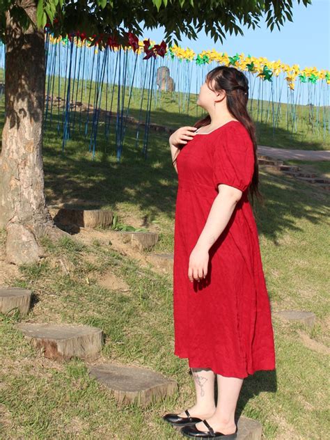 빅사이즈리베리베 ~8xl 플러스 사이즈 여성 진주 스퀘어넥 롱원피스 빅사이즈 하객원피스 오피스룩 러블리한 드레스