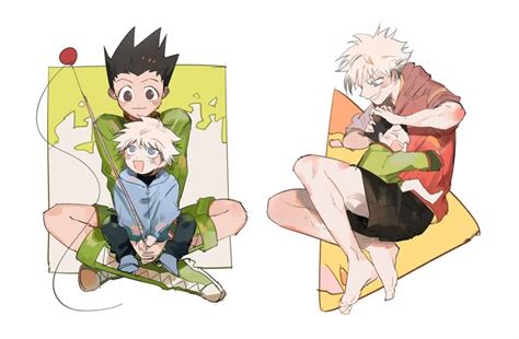 Gon And Killua ศิลปะคาแรคเตอร์ อนิเมะ การวาดรูปร่าง