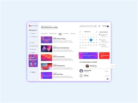 Course Dashboard UI Design