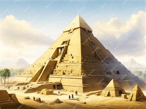 Premium Photo Construction Of Ancient Pyramids Construction Of Giza