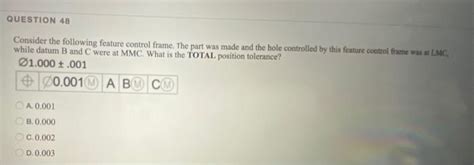 Solved Question 45 Consider The Following Feature Control