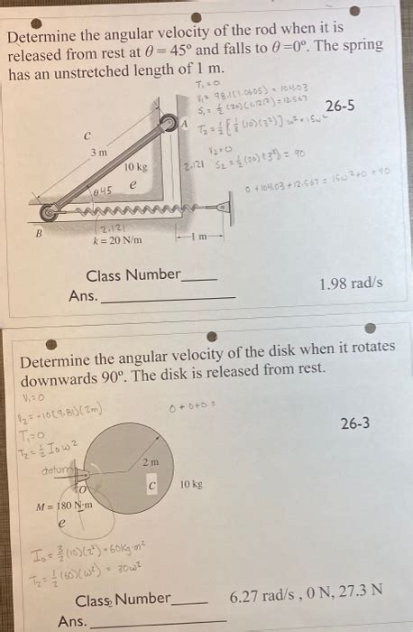Solved Determine The Angular Velocity Of The Rod When It Is Chegg