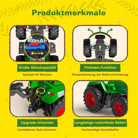 Pengbu Rc Remote Controlled Tractor With Trailer 24 Ghz Tractor