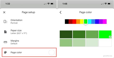 How To Set The Document Background Color In Google Docs