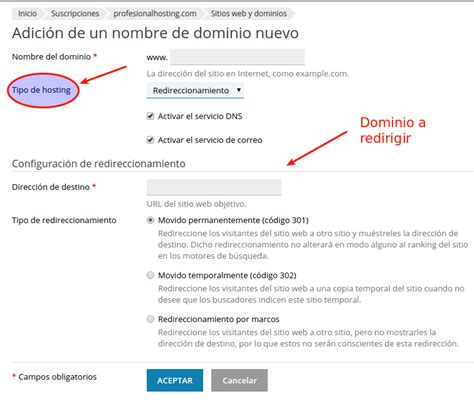 Crear Un Redireccionamiento De Dominio En Plesk Base De Conocimiento