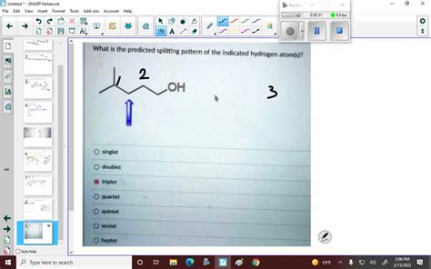 Solved Wharis The Splitting Pattern Expected Of The Underlined Proton