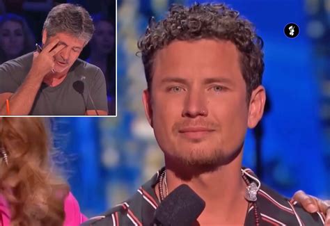 Simon Cowell Breaks Down On Live Tv After Michael Ketterers Emotional