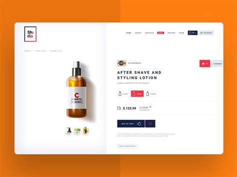 Product UI Custom Web Design Ecommerce Web Design Webpage Design