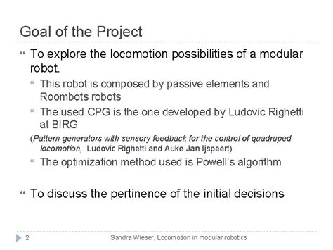 Locomotion In Modular Robots Using The Roombots Modules