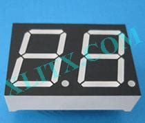 Green 7 Segment LED Display 0 8 Inch 0 80 Dual Digit 2 7 Seg CC CA Lanpade