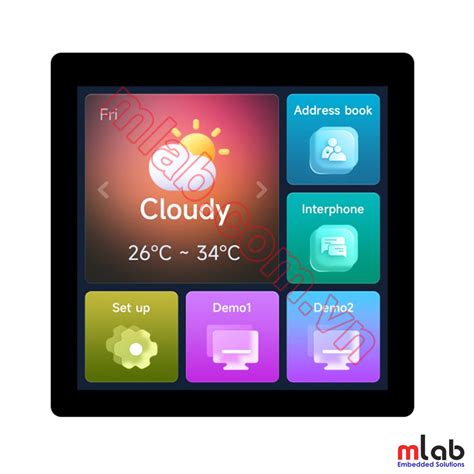 màn hình hmi esp32 s3 4inch cảm ứng điện dung 480×480 5 point touch