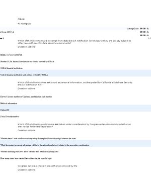 CYB Knowledge Check Non Graded Knowledge Check Non Graded
