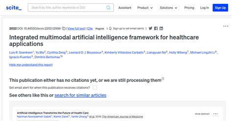 Integrated Multimodal Artificial Intelligence Framework For Healthcare Applications