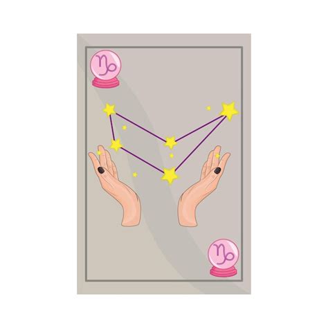 염소자리 의 일러스트레이션 프리미엄 벡터