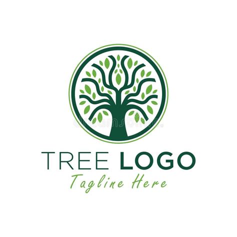 Tree Circle Vector Logo Stock Illustration Illustration Of Environmental