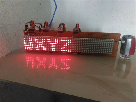 48 x 8 scrolling led matrix display using arduino and shift registers trybotics