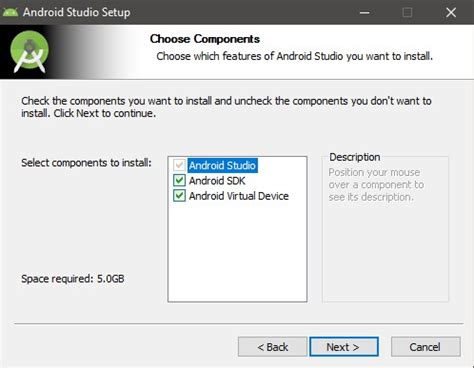Android Sdk Checkbox Is Missing In Android Studio Setup Stack Overflow