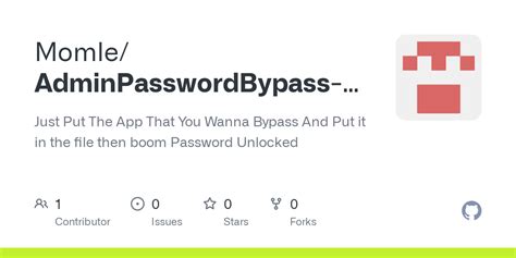 Github Momleadminpasswordbypass Windows 11 Windows10 Just Put The