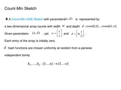 ppt an improved data stream summary the count min sketch and its
