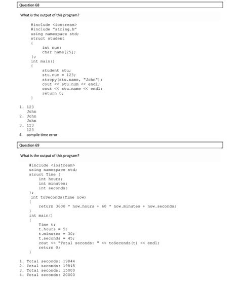 solved question 41 given the declarations below using the