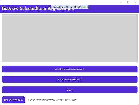 Listviewselecteditem Retains Its Value After Item Is Removed From