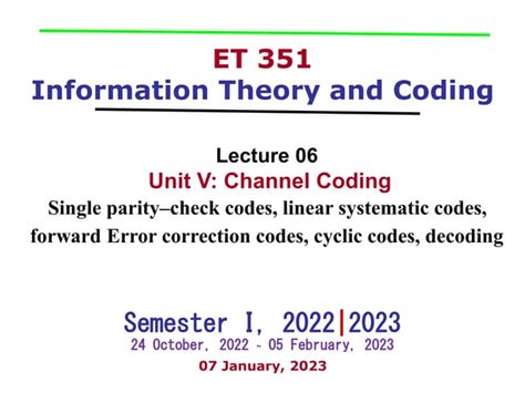 06 et 351 lecture 06 january 07 2023 ppt