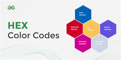 Hex Color Codes GeeksforGeeks