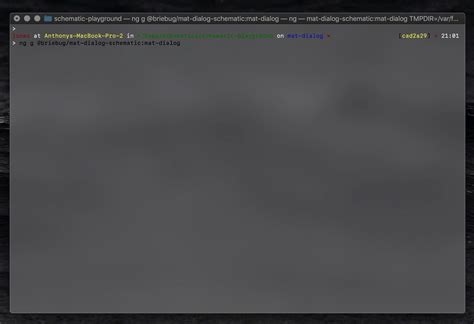 Angular Material Modal Schematic Briebug Software