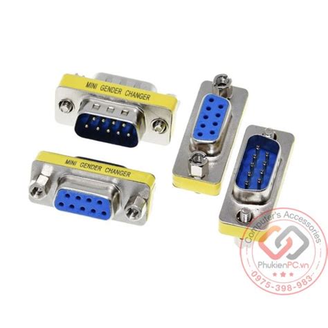 Đầu nối COM DB Male to Female đực sang cái Mini Gender Changer