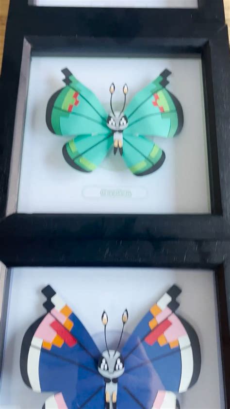 I Made Some Papercraft Vivillon Rpokemon