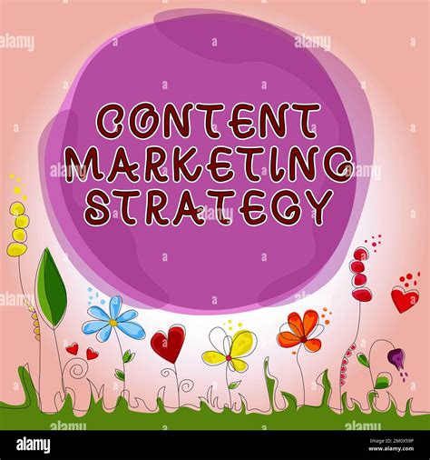 Conceptual Display Content Marketing Strategy Concept Meaning Distributing Content To Targeted