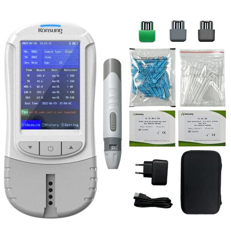 Buy Konsung Cholesterol Home Test Kit 6 In 1 Total Cholesterol HDL LDL Glucose Uric