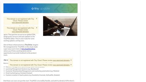 Tinymce Inline Mode