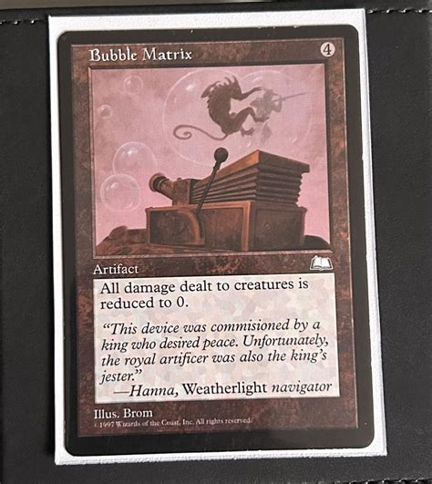 I Was Ted A Bubble Matrix Artifact Card What Is The Extent Of Its Ability It Seems Too Op