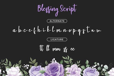 Blessing Script Font · 1001 Fonts