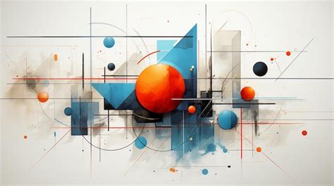 Abstract Geometry Artwork 06 Premium Ai Generated Image