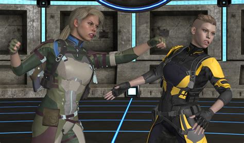 Mortal Kombat Cassie Cage Vs Cassie Cage By Einart1218 On Deviantart