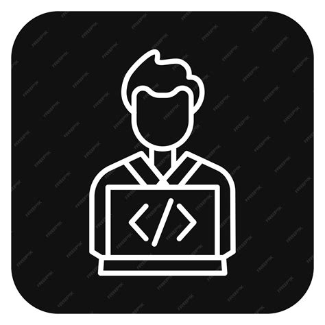 Premium Vector Software Developer Vector Illustration