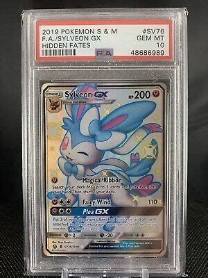 Pokemon Tcg Hidden Fates Sylveon Shiny Full Art Cards Gem Mint Psa 10