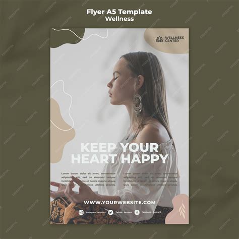 Free Psd Wellness Flyer Template With Photo