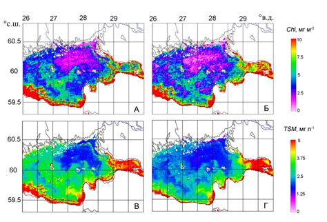 Spatial Distributions Of Chl A B And Tsm C D Concentration Which