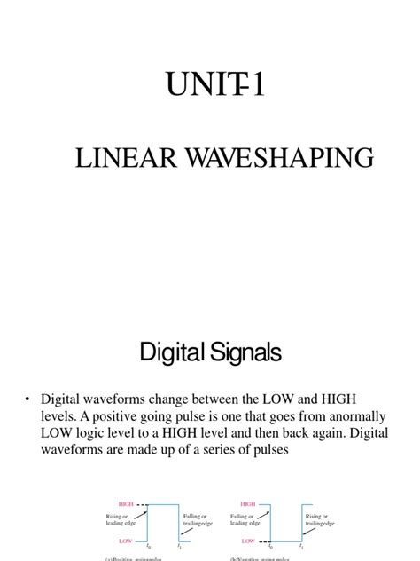 Pulse And Digital Circuits Linear Wave Shaping Pdf Bipolar Junction Transistor Diode