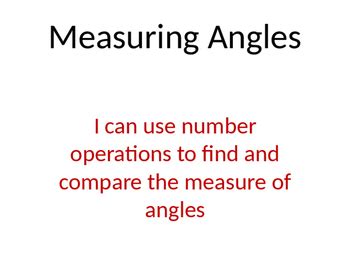 Measuring Angles By Making Geometry Great TPT