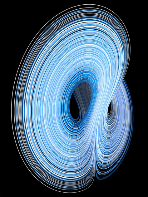 el atractor de lorenz imaginary arte fractal diseño gráfico