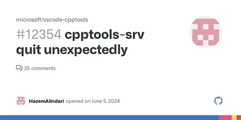 Cpptools Srv Quit Unexpectedly · Issue 12354 · Microsoftvscode