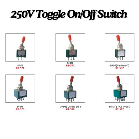 Buy 250v On Off Circuit Control Toggle Switch Makerbazar