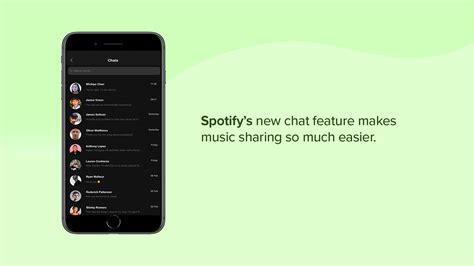 Spotify Chat Feature On Behance